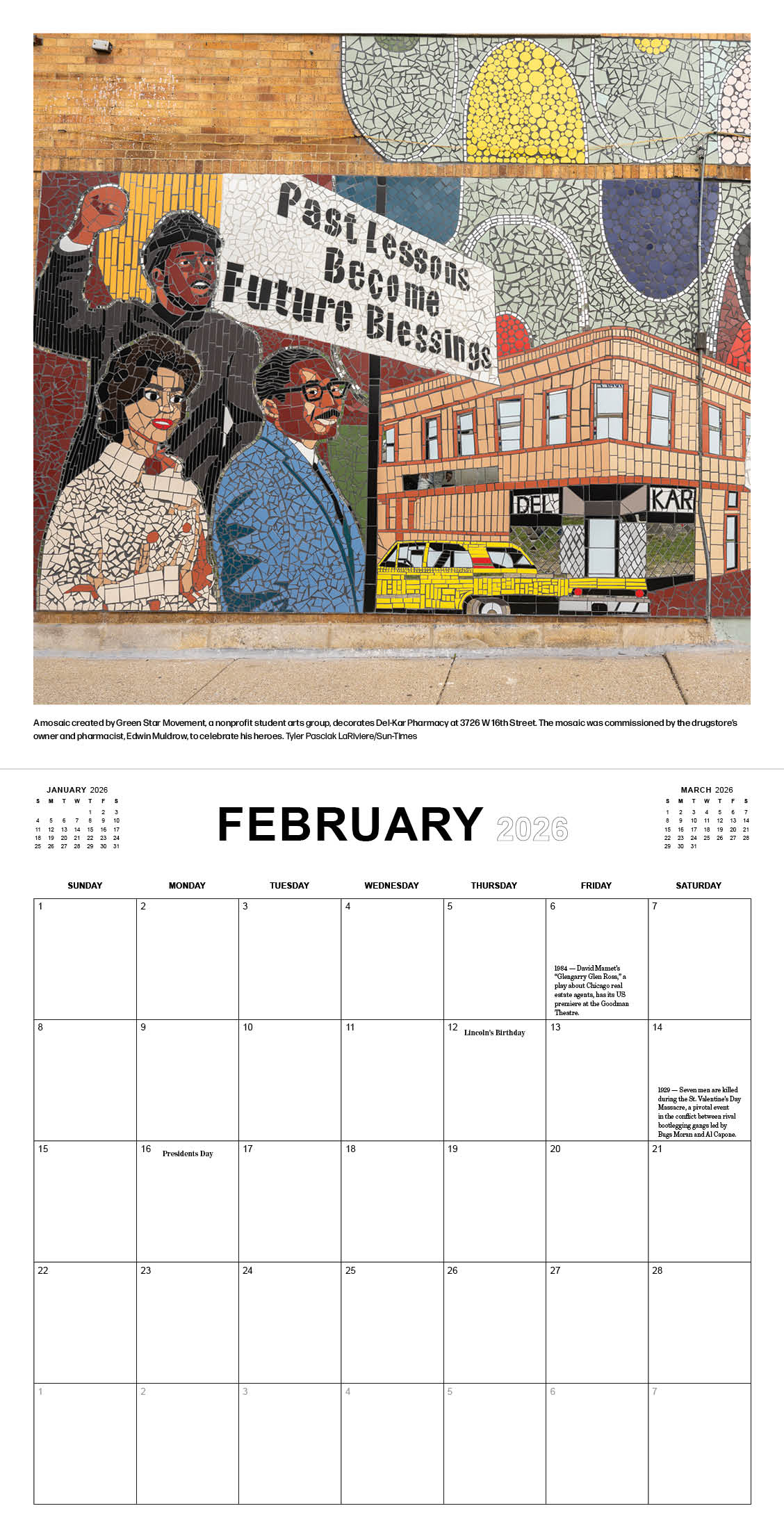 2026 Murals & Mosaics Calendar Preview - WBEZ Chicago