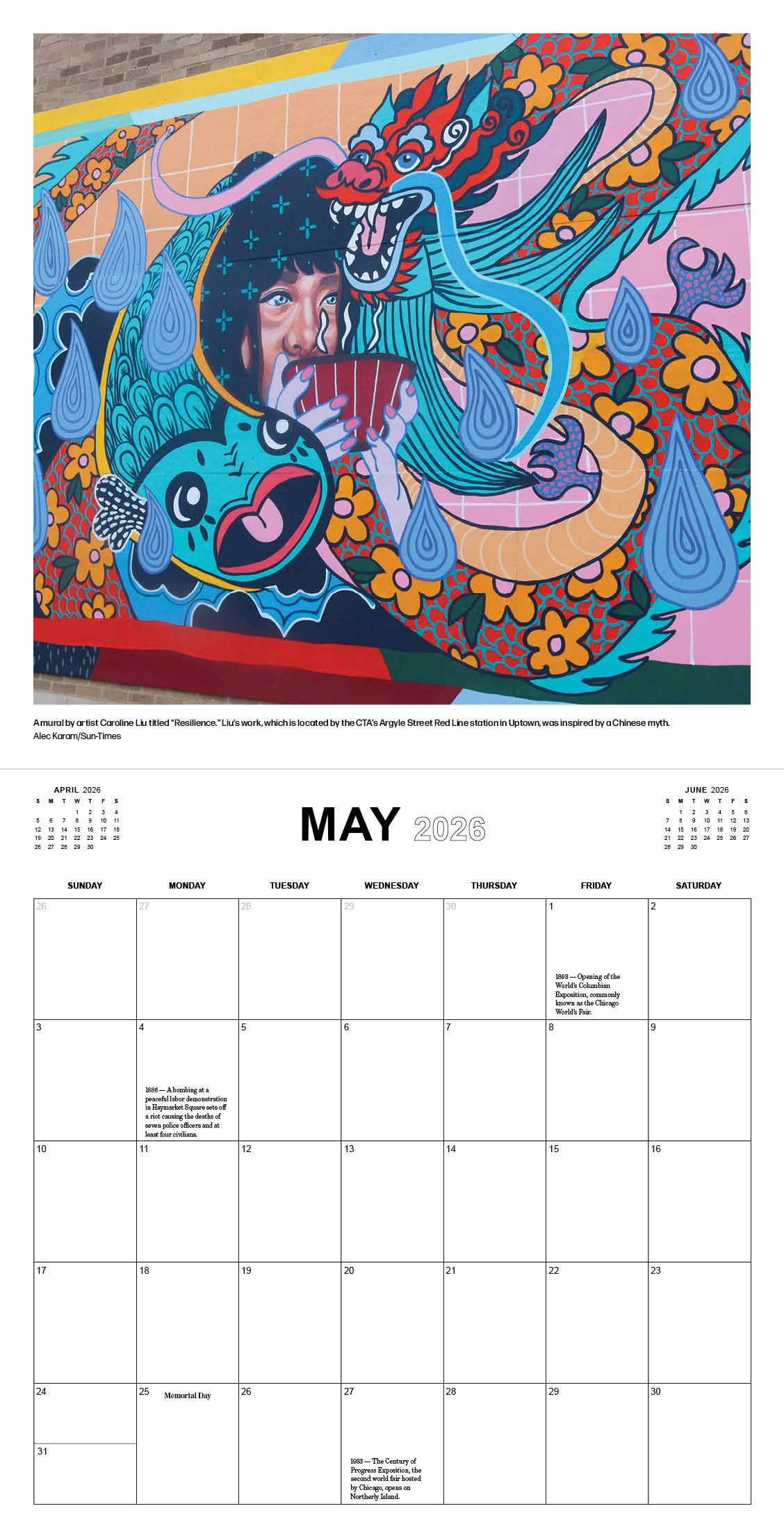 2026 Murals & Mosaics Calendar Preview - WBEZ Chicago
